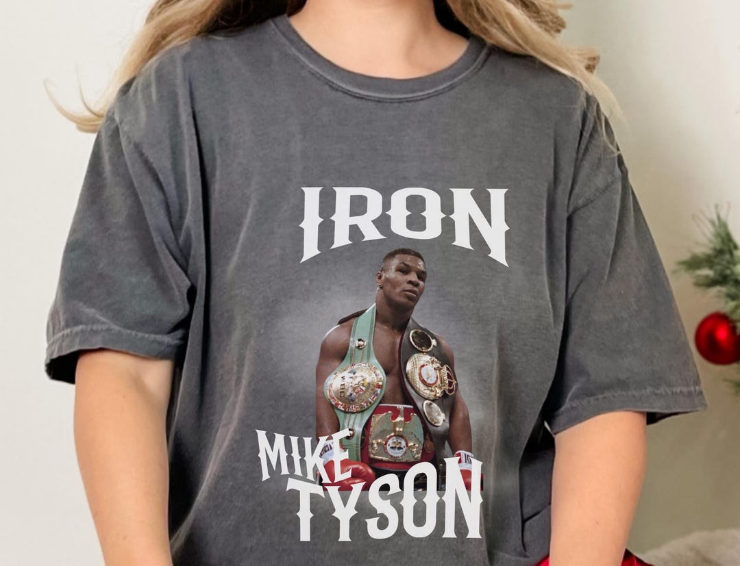 Iron Mike Tyson Tshirt, Mike Tyson Tee, Boxing Sport Legend T Shirt ...