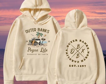 Pogue Life Outer Banks Embroidered Sweatshirt - Etsy