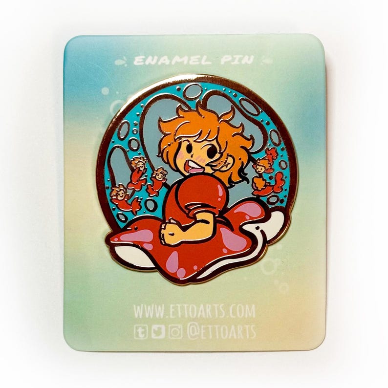 Ponyo Enamel Pin - Etsy