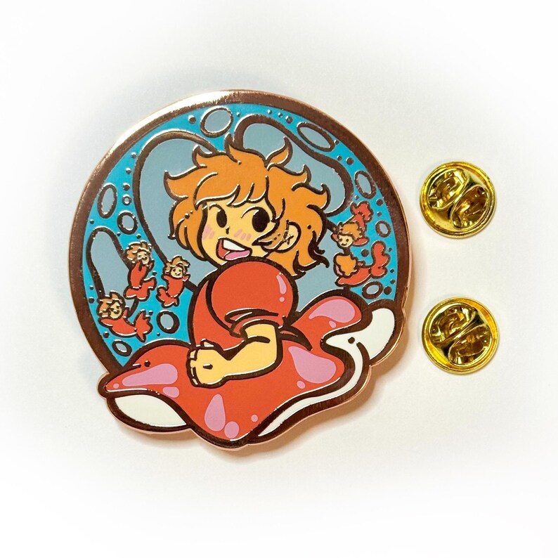 Ponyo Enamel Pin - Etsy