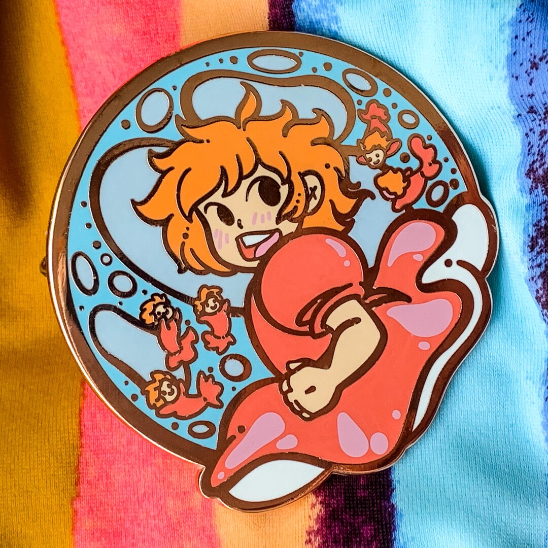 Ponyo Enamel Pin - Etsy