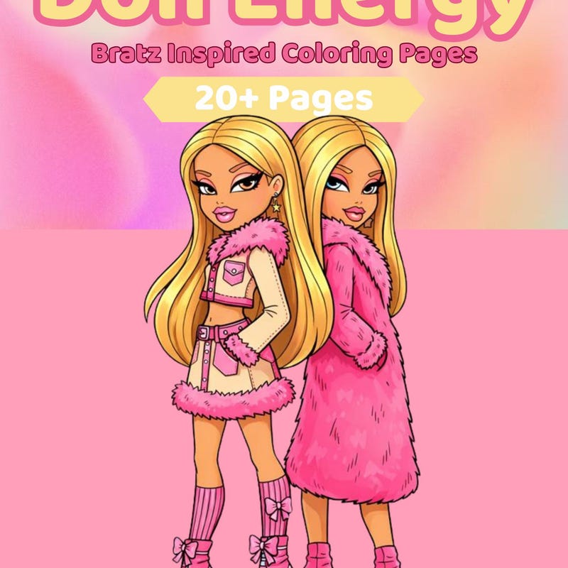 Coloring Pages of Bratz - Etsy