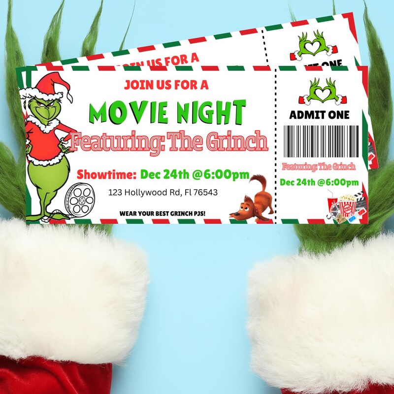 Grinch Movie Printable - Etsy