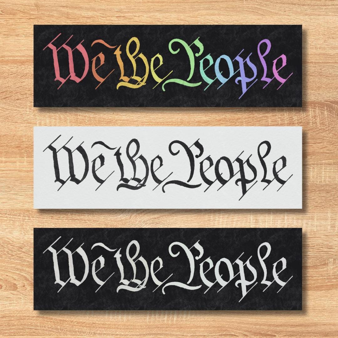 We the People Sticker Pack for Laptop, Water Bottle, Kindle, Ipad ...