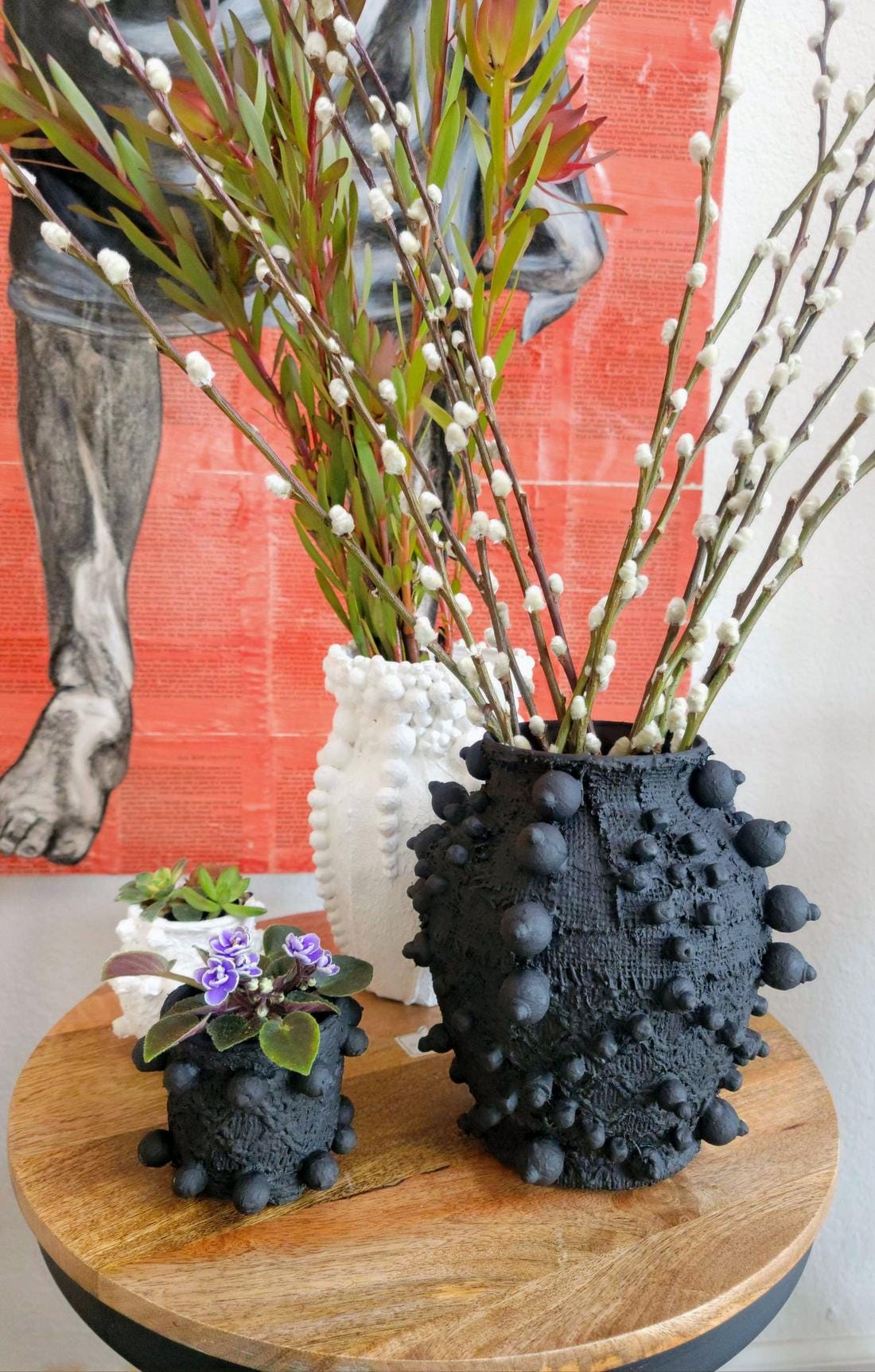 Lost Relics: Handcrafted Oval Vase - Etsy