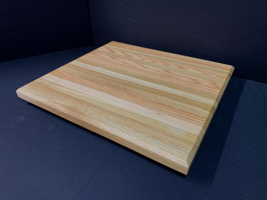 Edge Grain Cutting Board (red Oak, Maple) - Etsy