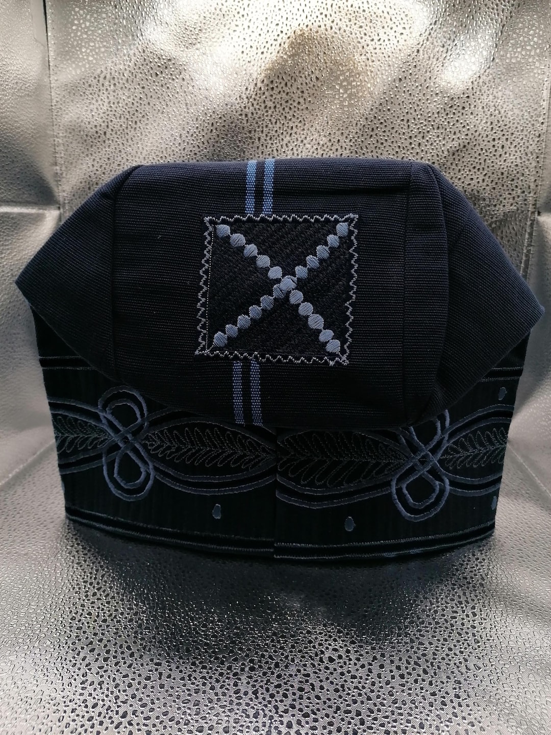 Nigeria Men's Navy Blue Cap/fila Aso Oke, "etu" - Etsy UK