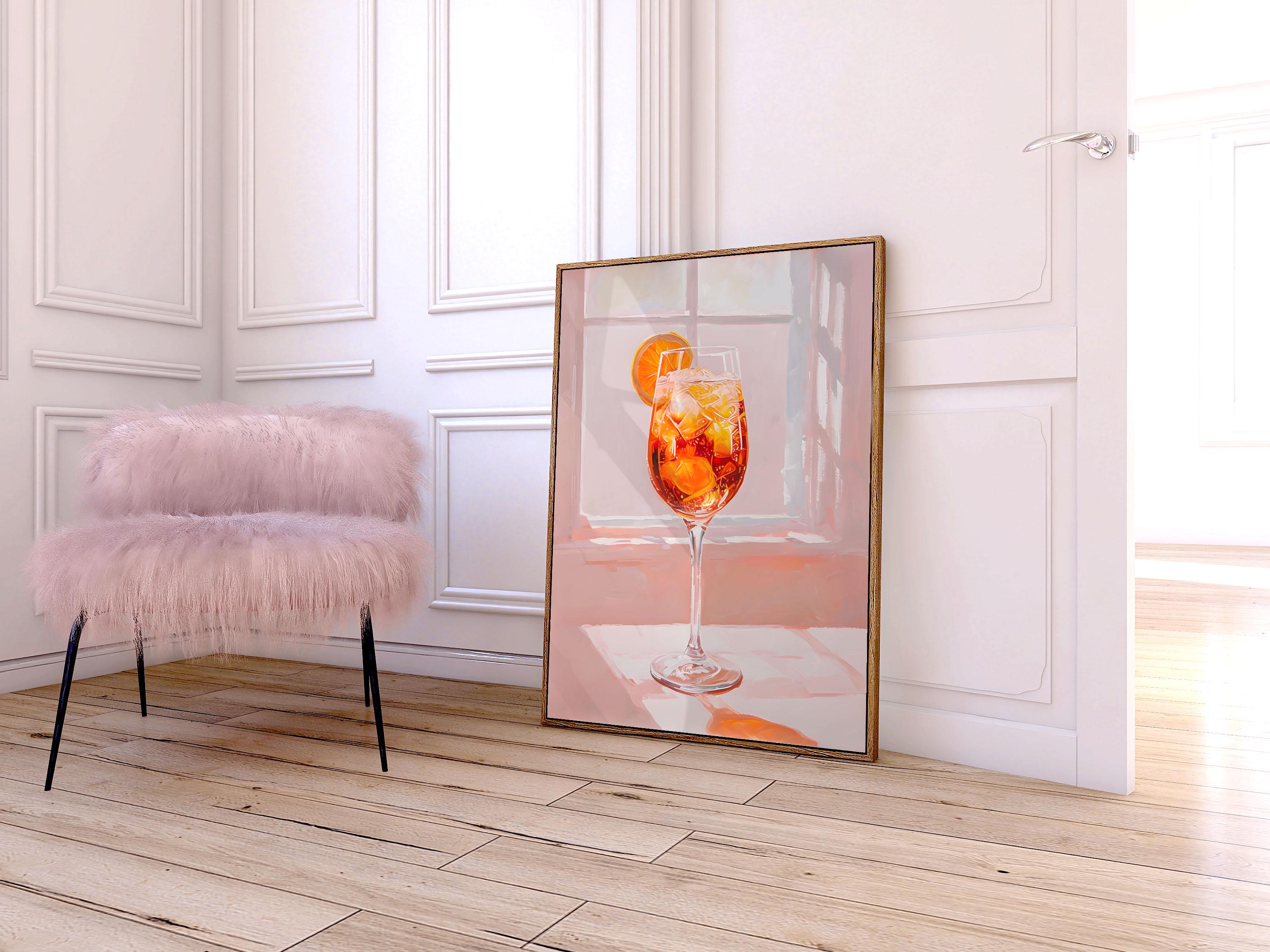 Aperol Spritz Print, Aperol Spritz Bar Cart Poster, Signature Cocktail ...