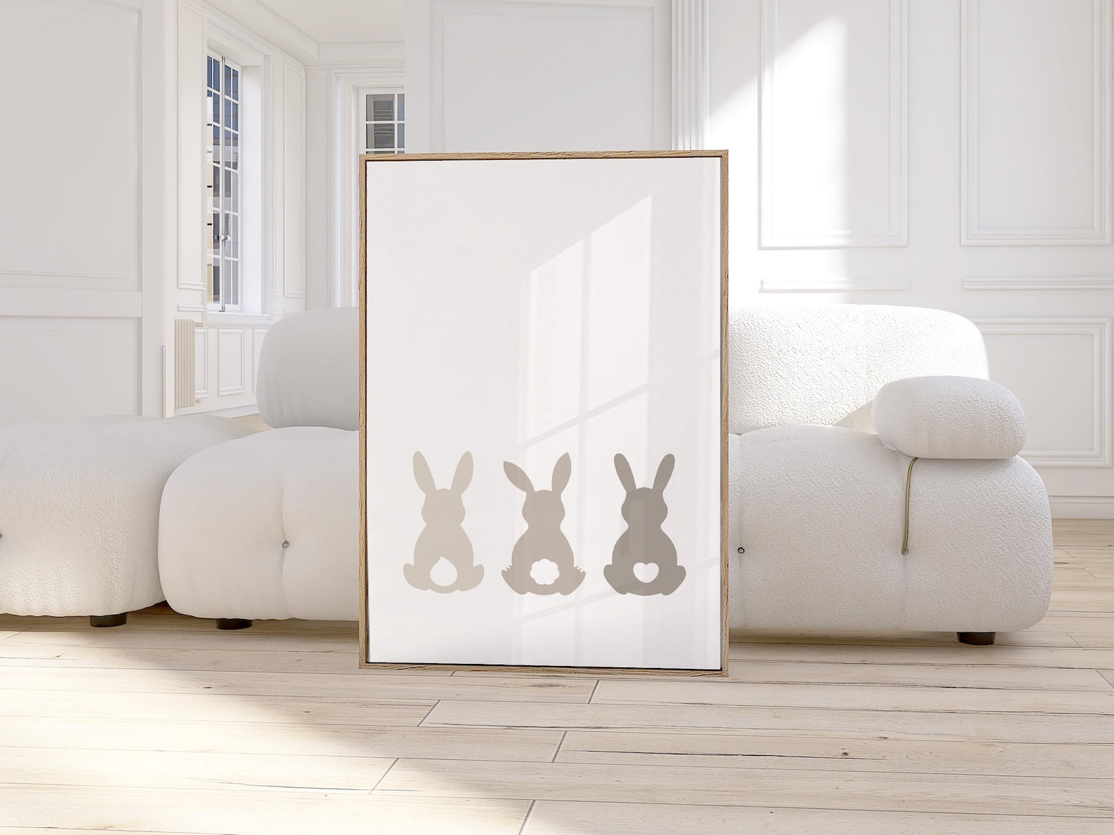 Gallery Wall Set of 6 Neutral Easter Prints, Minimalist Easter Decor ...
