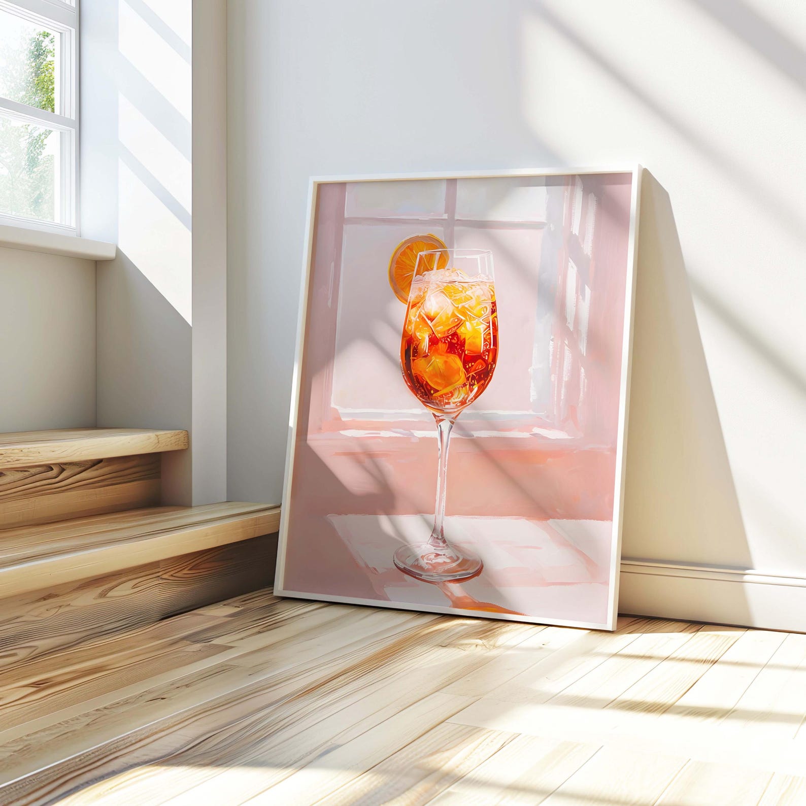 Aperol Spritz Print, Aperol Spritz Bar Cart Poster, Signature Cocktail ...