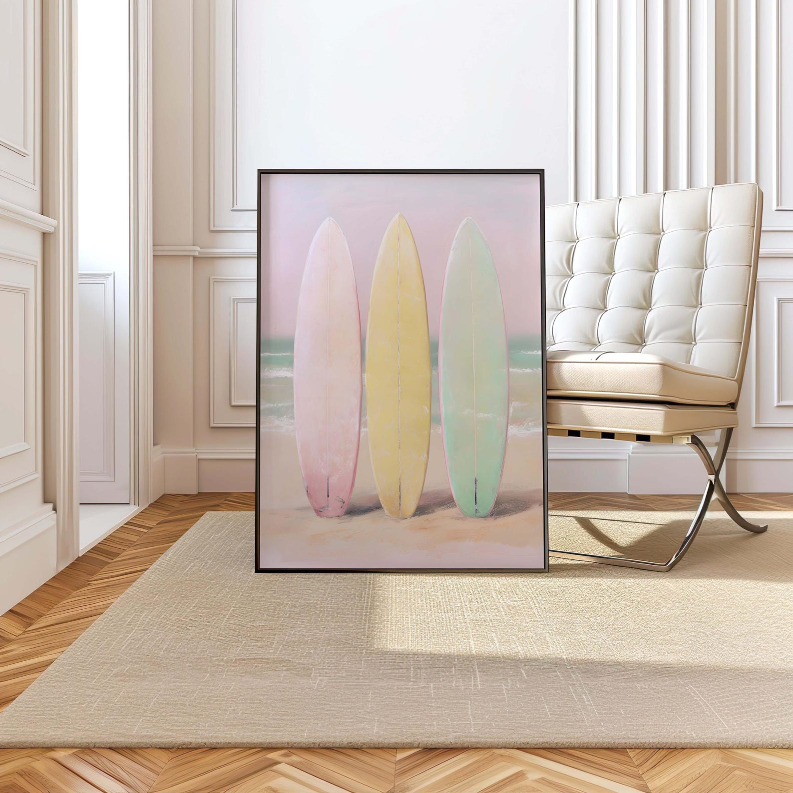 Surfboard Wall Art Poster, Surf Wall Art, Beachy Room Decor, Coastal ...