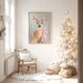 Christmas Reindeer Wall Art Printable: Coquette Winter Nursery Art ...