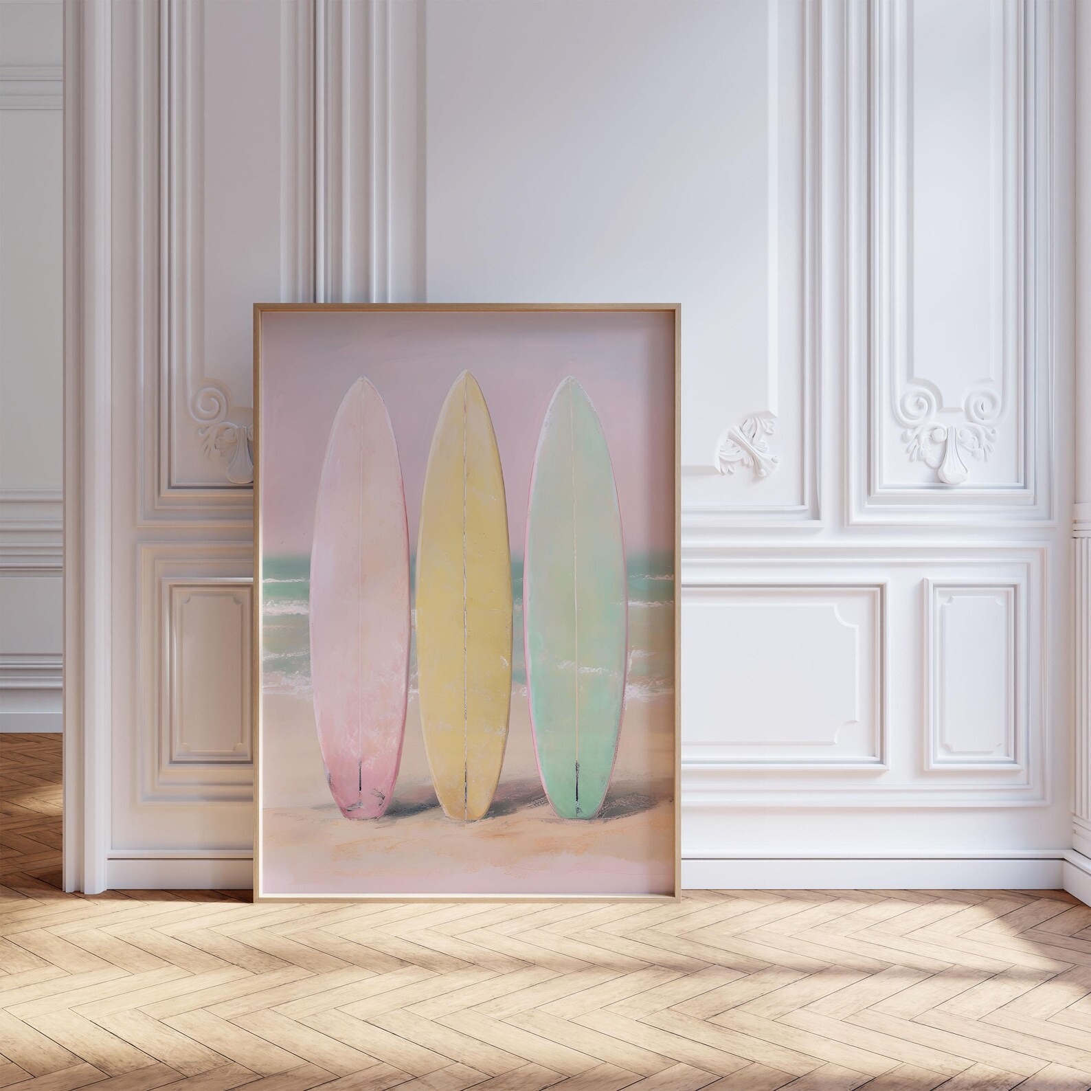 Surfboard Wall Art Poster, Surf Wall Art, Beachy Room Decor, Coastal ...