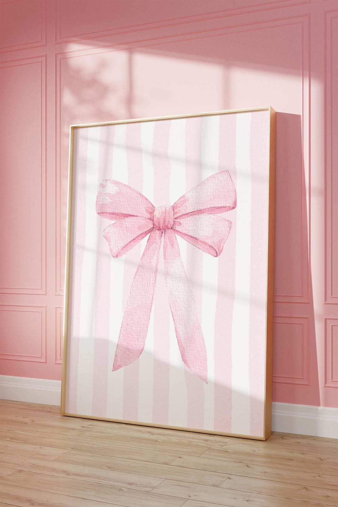Pink Bow Printable Poster: Coquette Wall Art (instant Digital Download ...