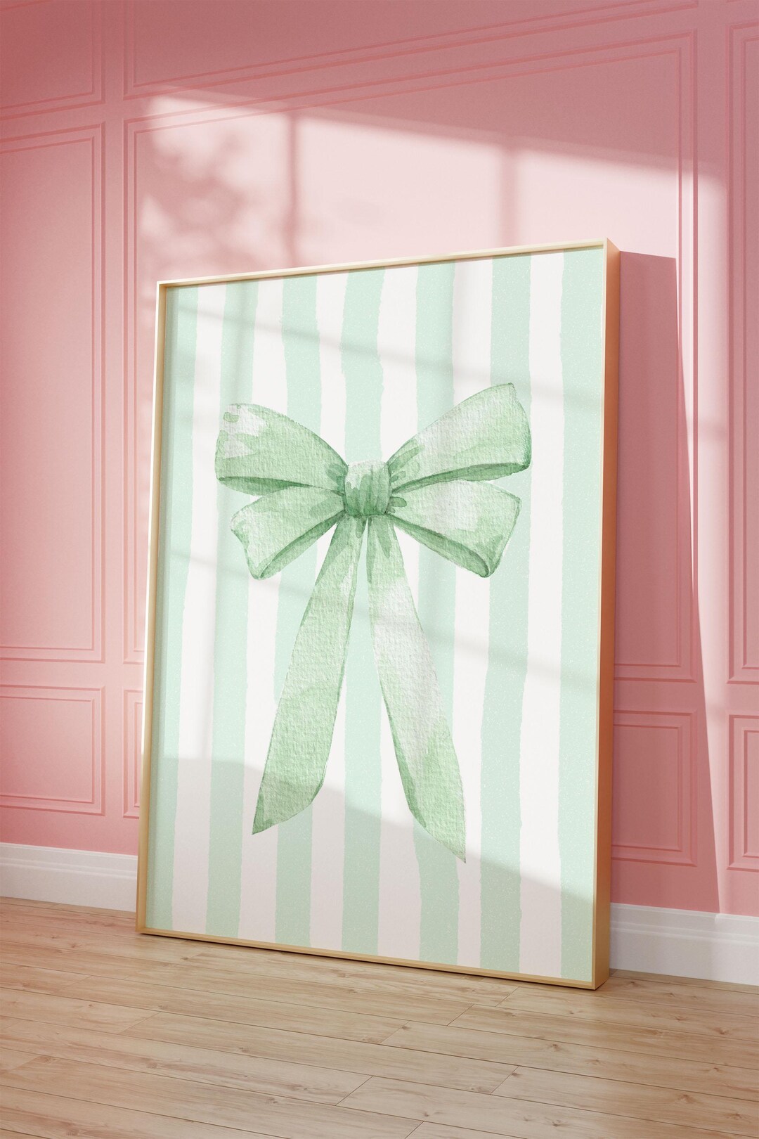 Green Bow Printable Poster: Coquette Wall Art (instant Digital Download ...