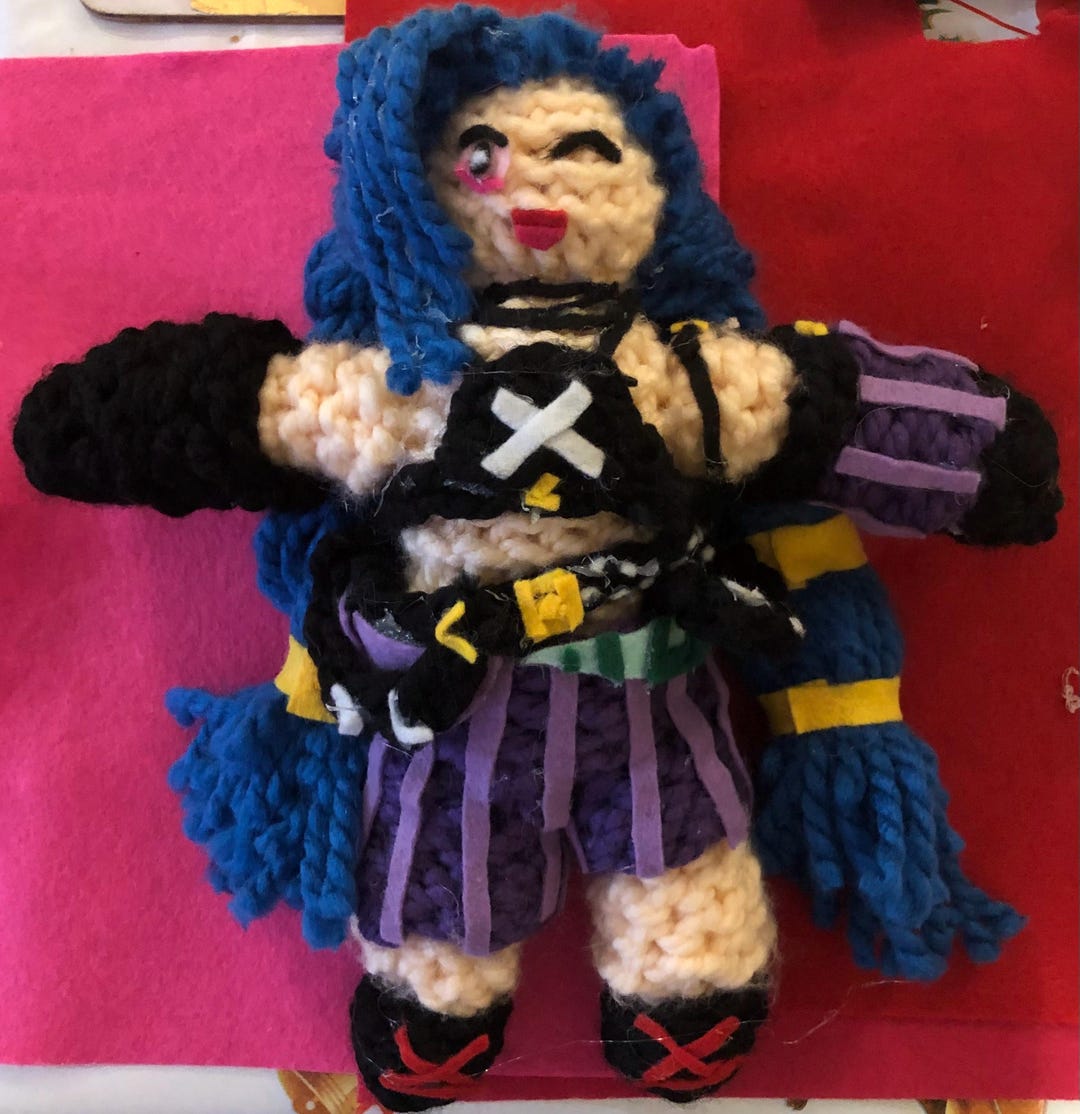 Jinx Crochet Plush Arcane/league of Legends, //PRE ORDER// Some Parts ...