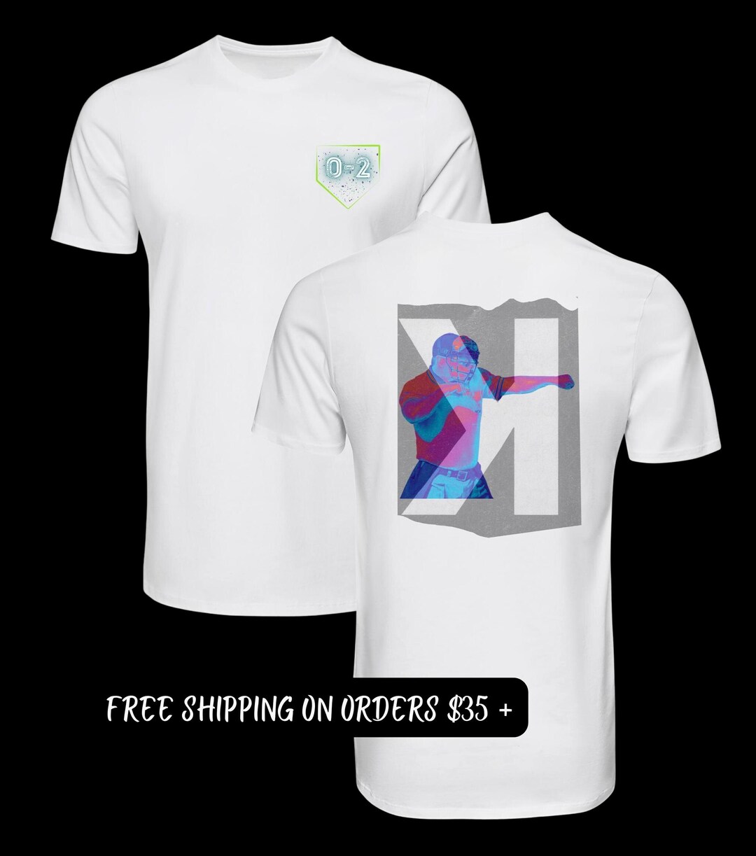 Baseball Swag Performance T-shirt: "punchout" Design - Etsy