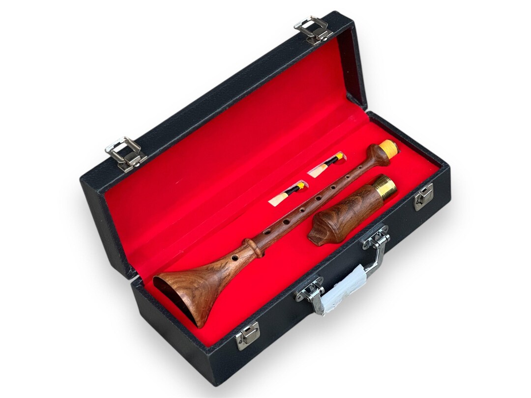 Musical Rosewood RAUSCHPFEIFE Small Wooden Medieval Shawm Instrument ...