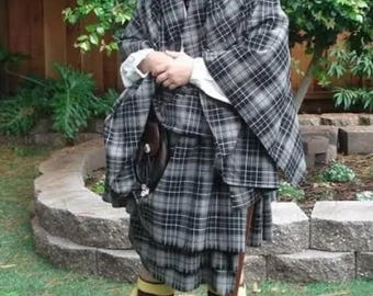 Men's Great Kilt 16th Century Highland Handmade Vintage Kilt Tartan Great Kilt Available in 45 ...