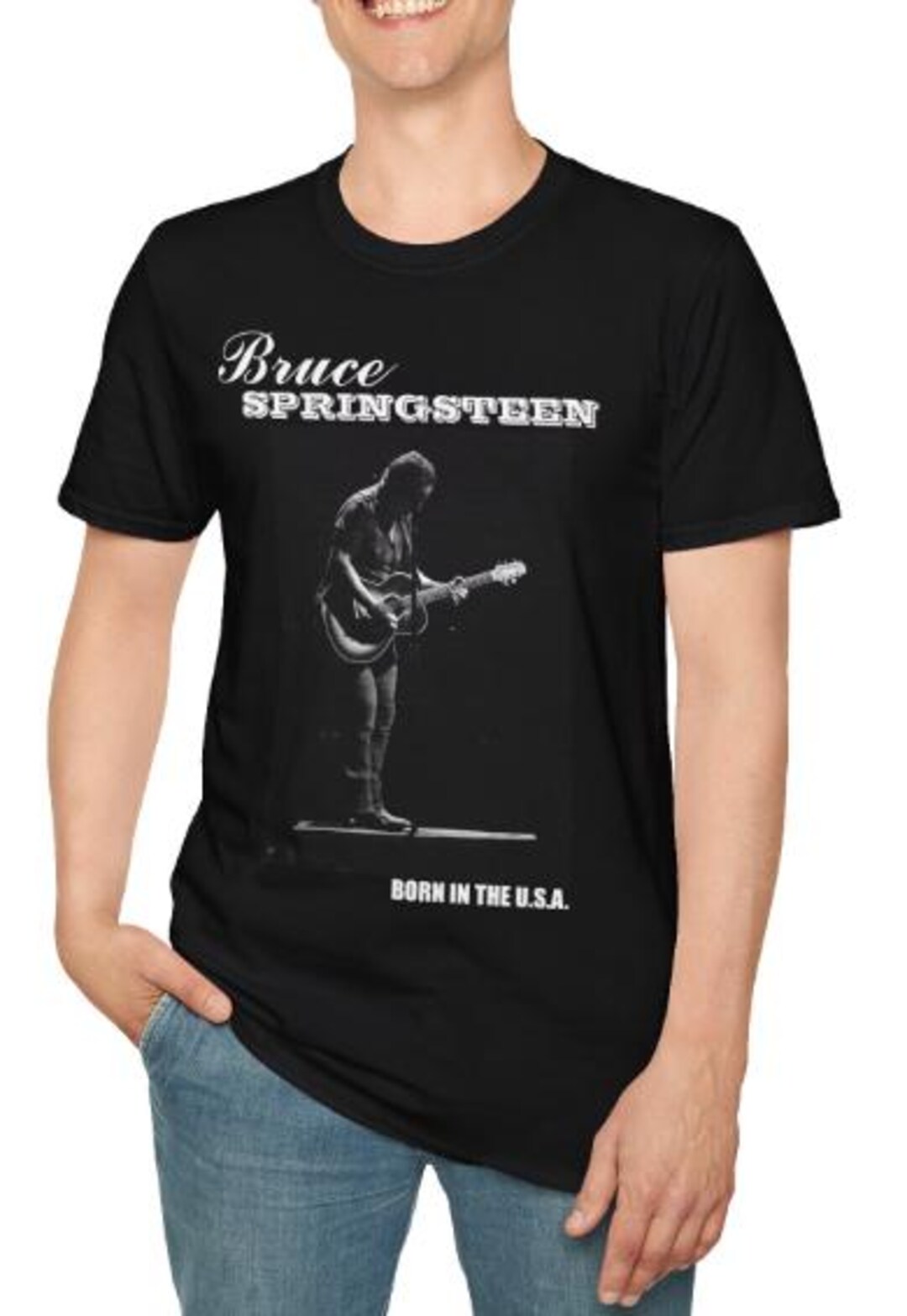 Unisex T-shirt Bruce Springsteen, Youth Tshirt Bruce Springsteen ...