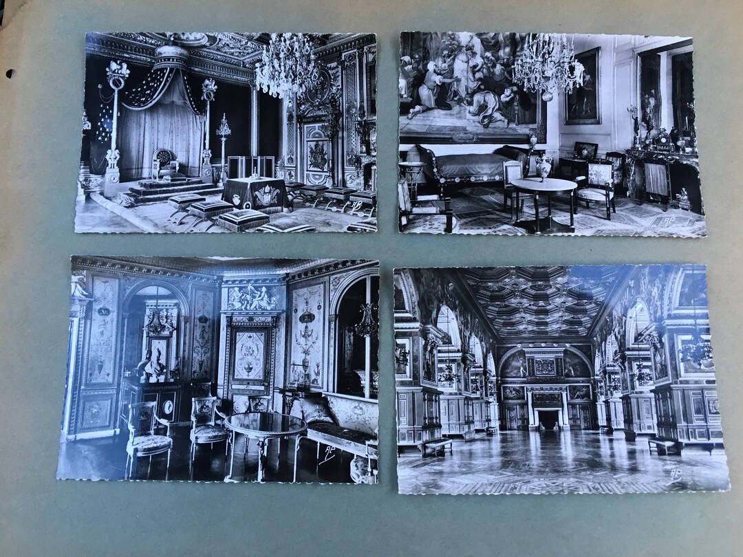 French Castle Postcards / 4 Vintage Black & White/unused RPPC ...