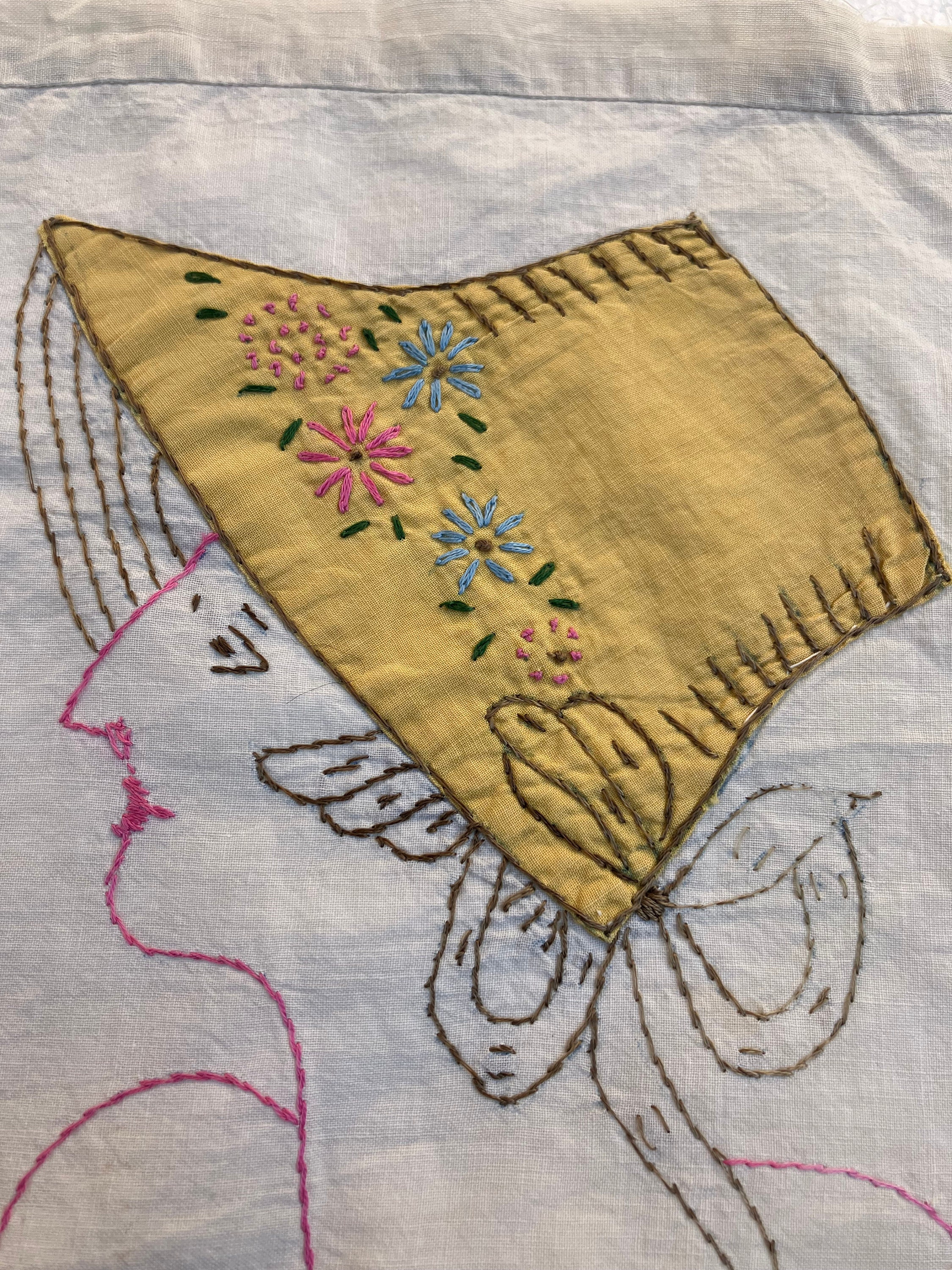 10 Appliqued & Embroidered Lady Quilt Blocks / Lady's - Etsy