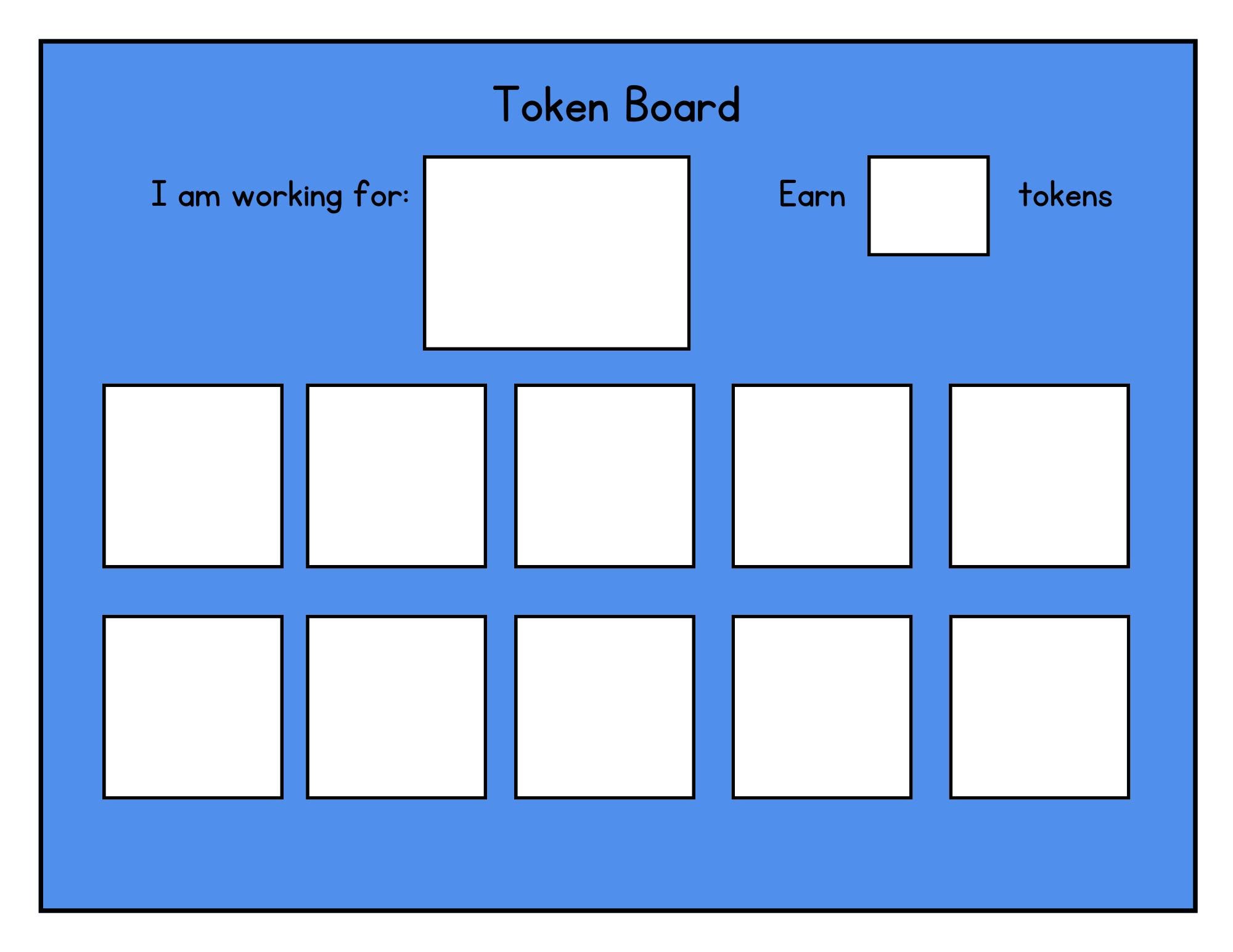 Rainbow Token Board Bundle – 10 Printable ABA Token Charts With ...