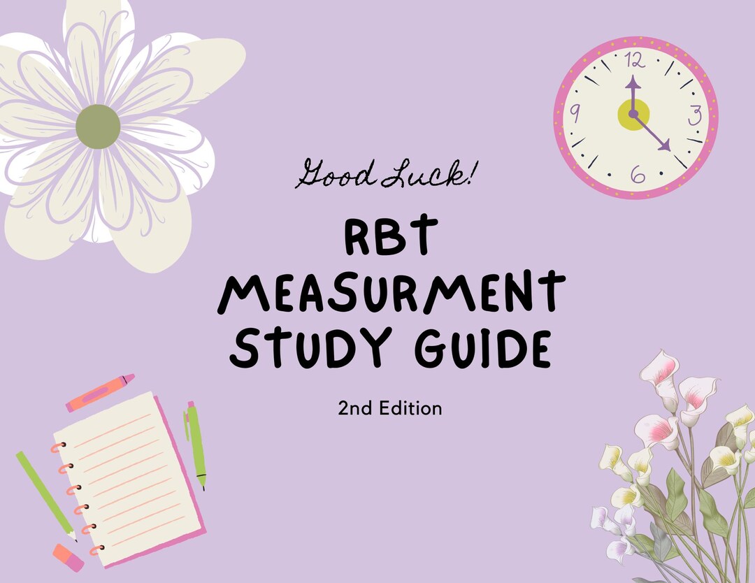 RBT Exam Study Guide: Measurement Section | ABA Task List Prep ...