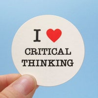 Critical Thinking Sticker, Retro Computer Window, Anti Fascism Protest ...