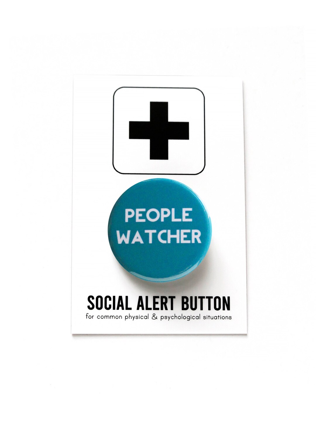 PEOPLE WATCHER Pinback Button L Cute Gift for Observers - Etsy