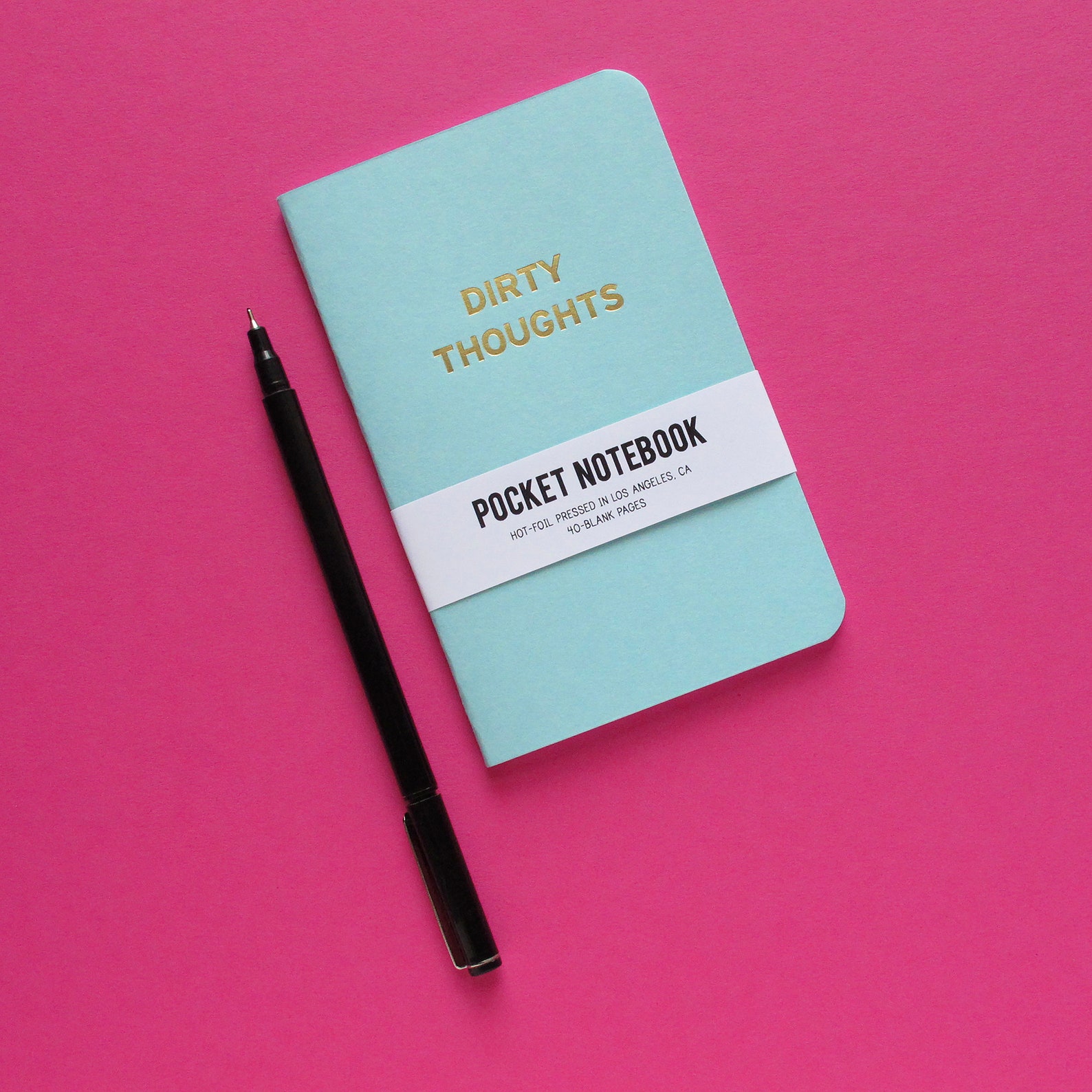 DIRTY THOUGHTS Notebook L Hot Foil Stamped Pocket Notebook L ...
