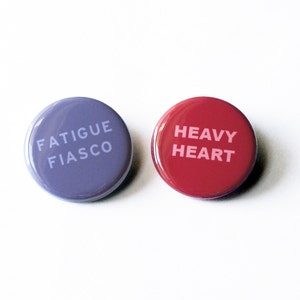 HEAVY HEART Sad Heartbreak Button - Etsy
