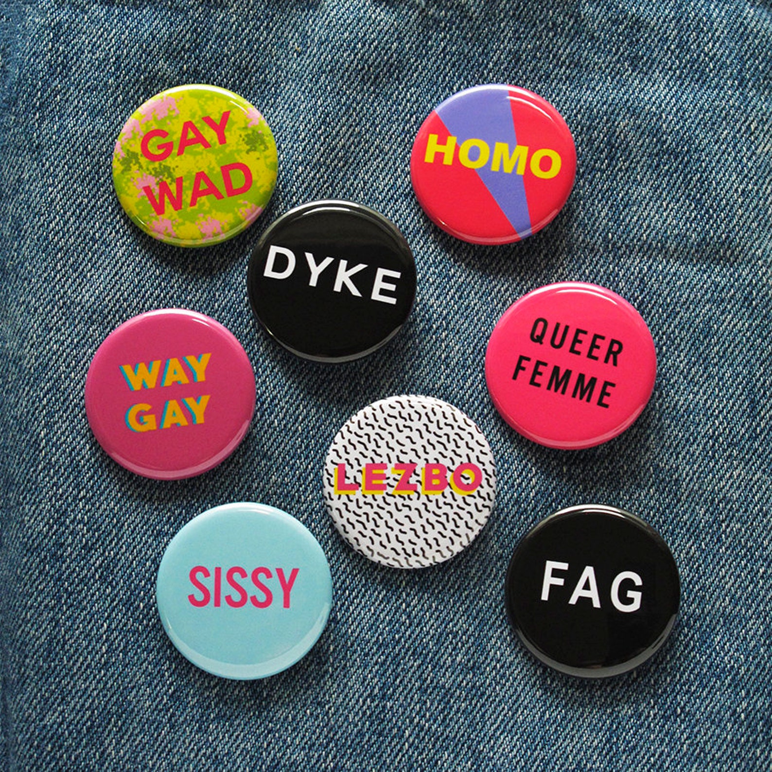 WAY GAY Pinback Button Social Alert Button LGBTQ Say Gay We - Etsy