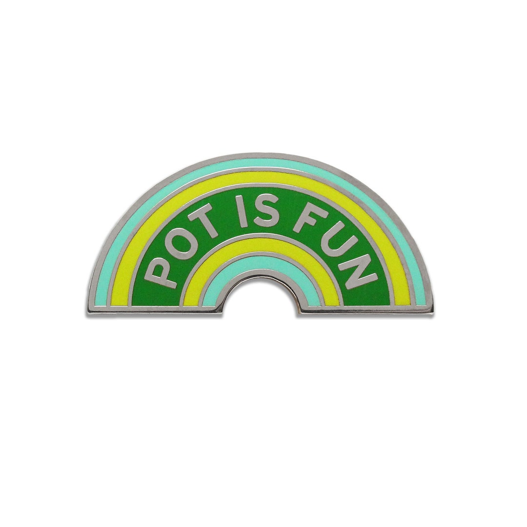 POT IS FUN Enamel Lapel Pin Stoner Gift Stocking Stuffer - Etsy