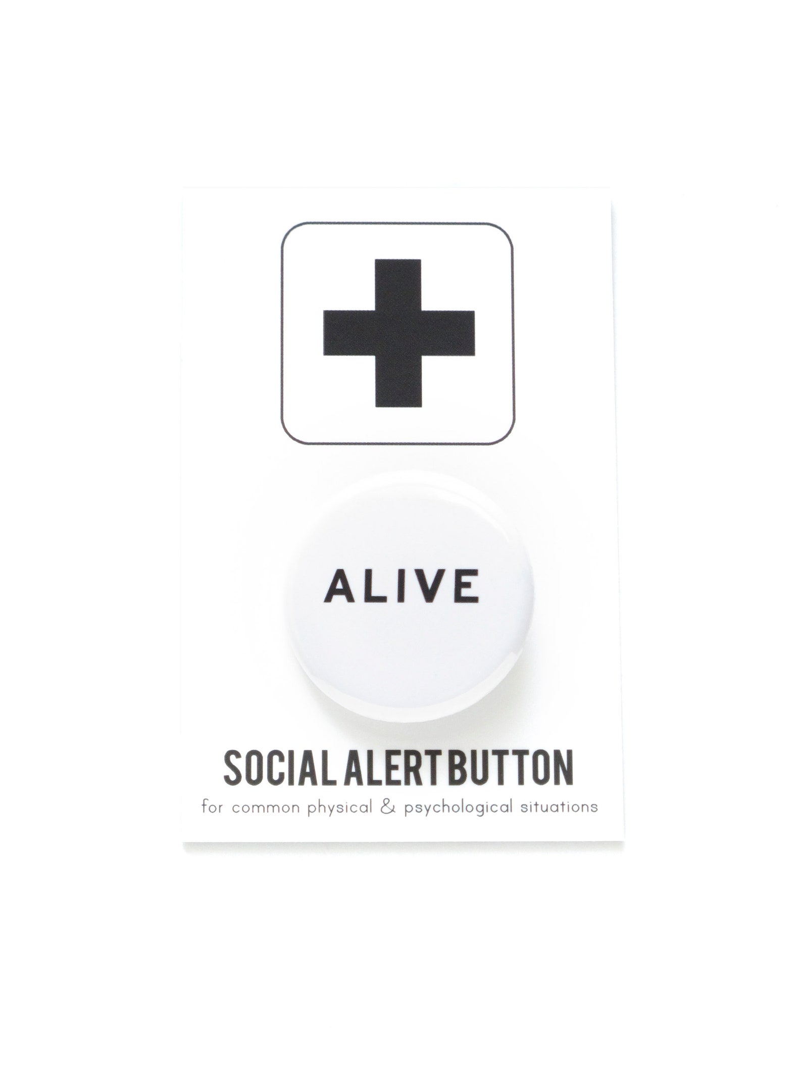 ALIVE Button Survivor Pinback - Etsy
