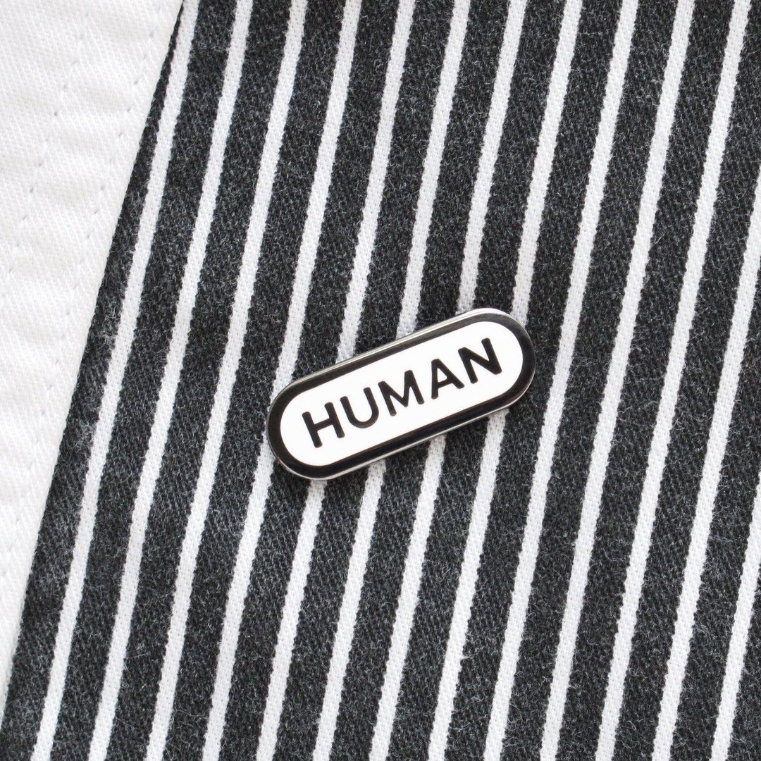 HUMAN Enamel Pin L Stocking Stuffer Human Rights Reminder - Etsy