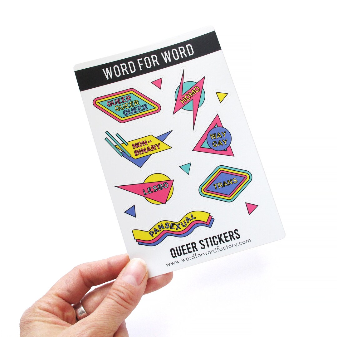 QUEER STICKER Pack Gay Stationery Stocking Stuffer Stickers - Etsy