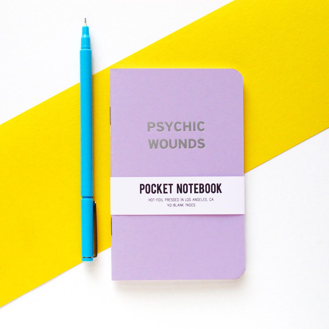 PSYCHIC WOUNDS Hot Foil Stamped Pocket Notebook - Etsy