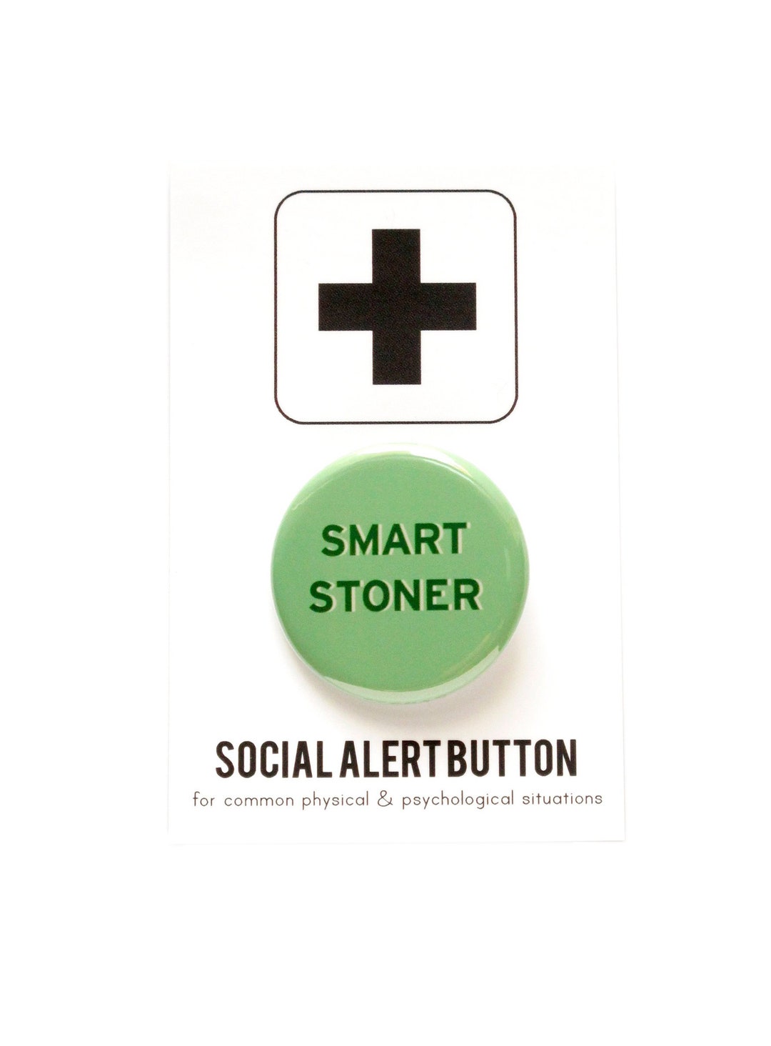 SMART STONER Cannabis Button Funny Stoner Gift Stocking Stuffer - Etsy