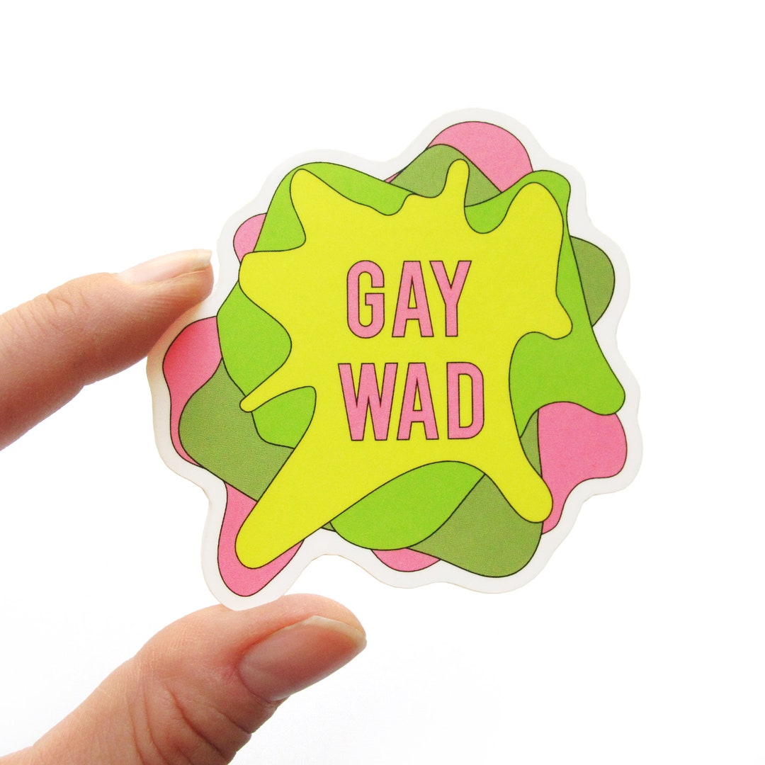 GAY WAD Queer Gay Large Sticker - Etsy