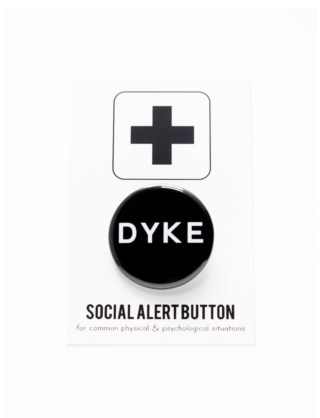 DYKE Pinback Button Lesbian Feminist LGBTQ - Etsy