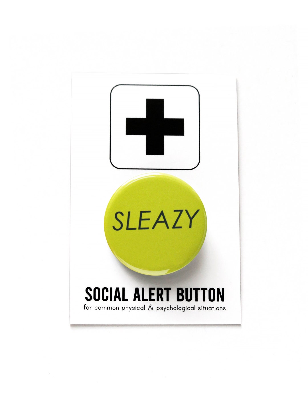 SLEAZY BUTTON Social Alert Button - Etsy