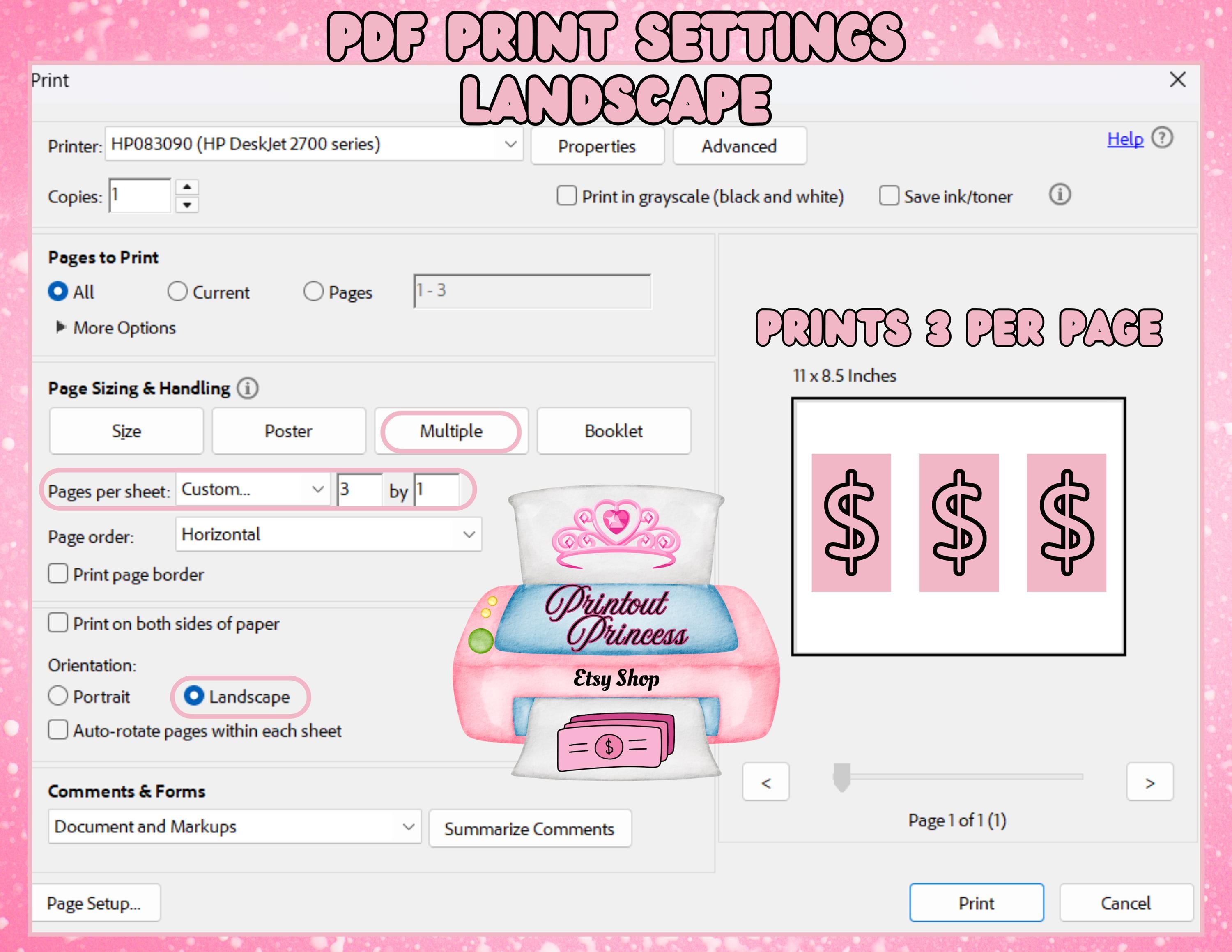 Savings Challenge I Pink Riches I Printable Tracker for Cash Money ...