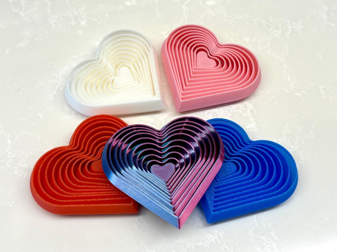 Heart Fidget Toy | 3D Printed | Valentine’s Day Gift | Sensory Stress ...
