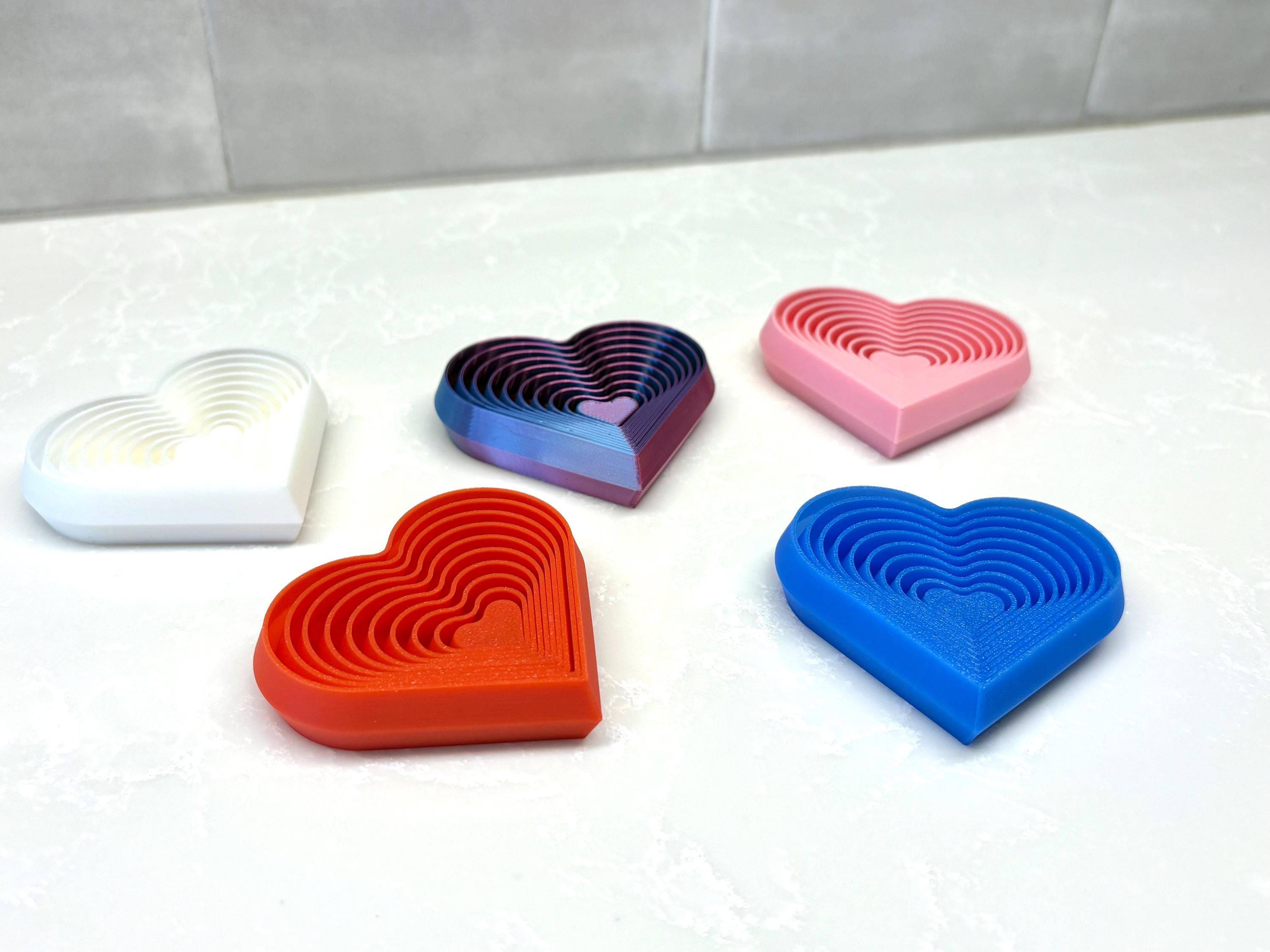 Heart Fidget Toy | 3D Printed | Valentine’s Day Gift | Sensory Stress ...