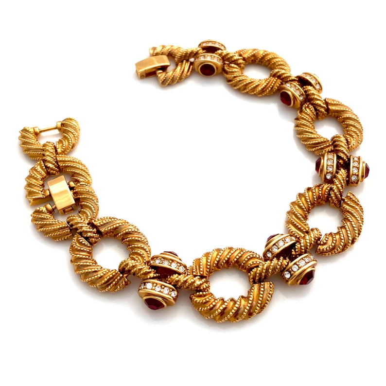 Vintage 1980s Signed Camrose & Kross Jacqueline Kennedy JBK Red ...