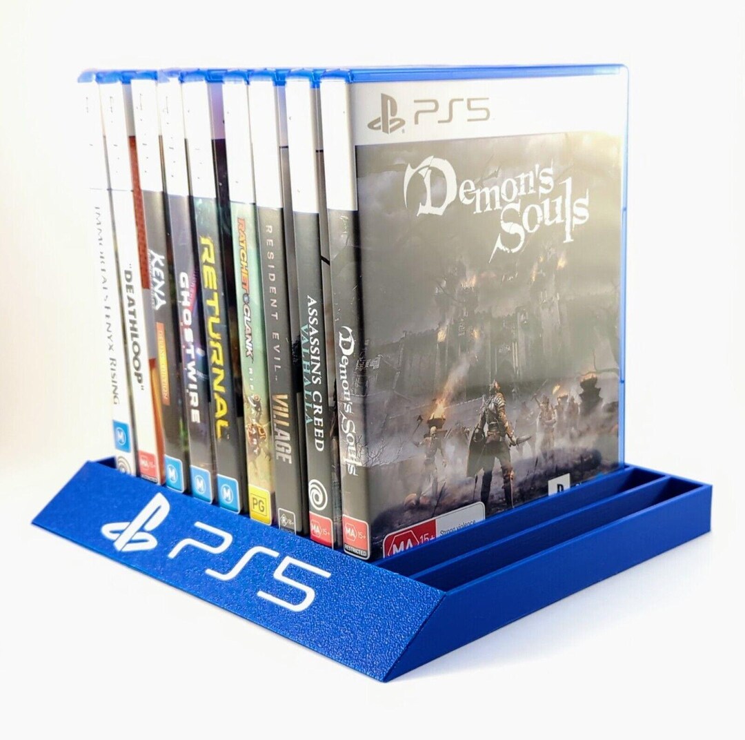 Sony Playstation PS4/PS5 - Game Case Holder / Stand - Holds 10 Game ...