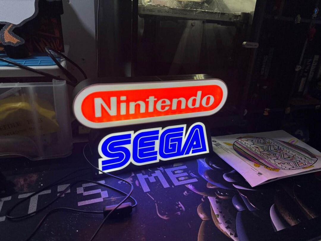 Nintendo Night-light/light up Logo Sign Fan Art - Etsy