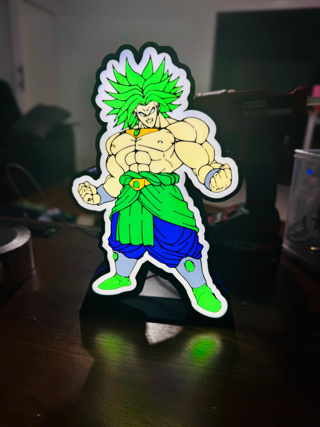 Broly - Full Power - Dragon Ball Z - Light up Sign / Wall Art / Night ...