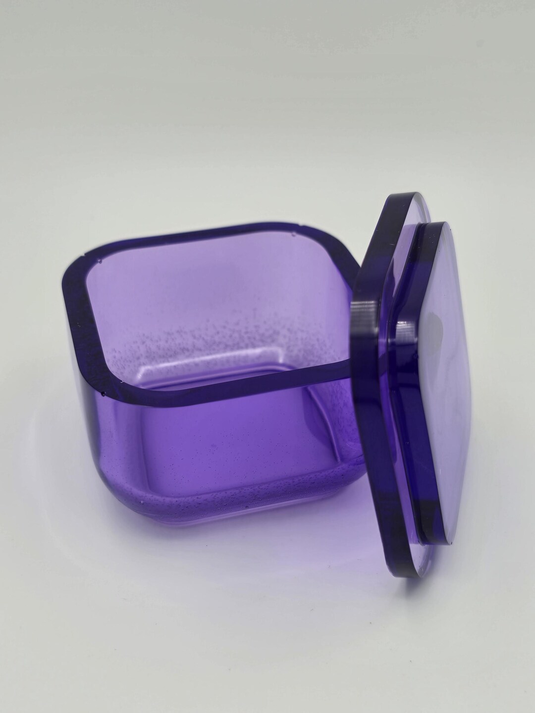 Small Square Jar, Decorative Storage, Custom Stash Jar, Resin Stash Jar ...